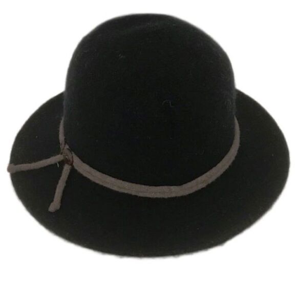 shihreen | Accessories | Boiled Wool Brim Hat With Tie Andbuttons ...